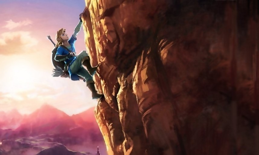 Zelda NX & Wii U : Link grimpe une montagne en images